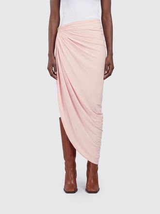 Sportmax Jupe midi asym&eacute;trique en jersey drap&eacute; &agrave; taille haute