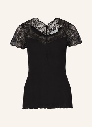 Rosemunde T-Shirt Beatha Mit Seide Und Spitze schwarz
