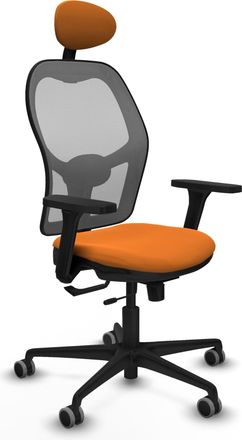 Piqueras y Crespo Ergonomischer verstellbarer Chorquera Stuhl mit 3D-Armen, h&ouml;henverstellbarer Lendenwirbelst&uuml;tze und festem Kopfteil, ausgestattet mit Syncro/Traslack 