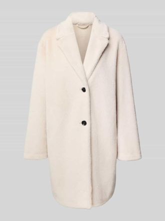 White Label Webpelzmantel mit Reverskragen