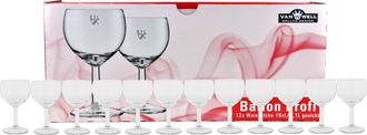 Van Well 12er Set - Weinkelch Ballon Profi 19cl / 0,1 L geeicht