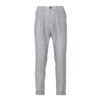 Herno Homme, Pantalons, Gris, Taille: S Pantalon en lin d&eacute;t&eacute;