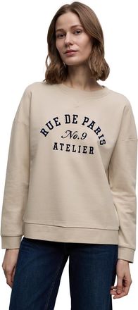 Street One Shirt mit Wording Cotton beige 36