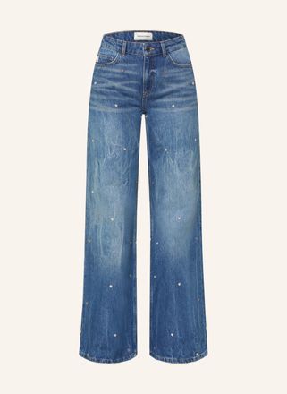 Fabienne Chapot Wide Leg Jeans Thea Mit Stickereien blau