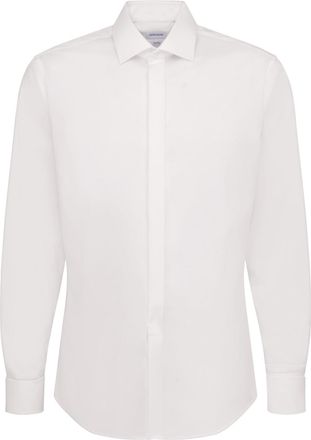 Seidensticker Herren Business Hemd - Shaped Fit - B&uuml;gelfrei - Kent-Kragen - Langarm - Umschlagmanschette - 100% Baumwolle, Elfenbein (Ecru 21), 37 EU