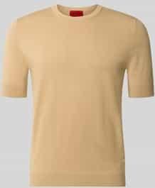 HUGO BOSS Slim Fit T-Shirt aus Feinstrick Modell SAN CARL-CV