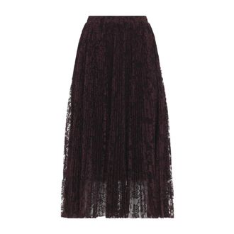 Ermanno Scervino Spitzen-Midi-Rock - - Skirts - Damen - Lila - S