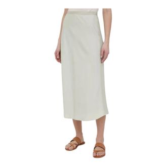 Calvin Klein Bias Cut Midi Rock - - Skirts - Damen - Gr&uuml;n - M