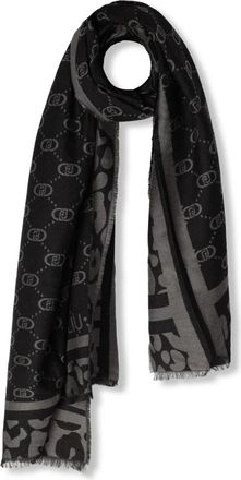 Liu Jo Tier Jacquard Monogramm Stola Schal - - Accessories - Damen - Schwarzk - ONE SIZE
