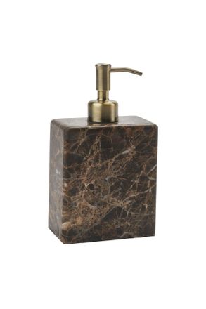 Aquanova Seifenspender Hammam, Braun, Stein, 10x17.5x6 cm, Badaccessoires, Waschplatzzubeh&ouml;r, Seifenspender