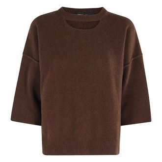 Federica Tosi Damen, Strickwaren, Braun, SGr&ouml;&szlig;e