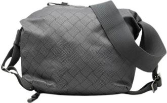 Bottega Veneta Sac bandouli&egrave;re en nylon Pre-owned - Femme - Pre-owned - Gris - Taille: ONE Size