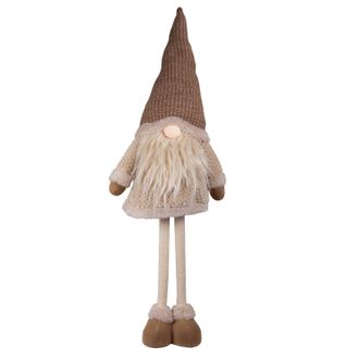 Monopol Christmas Paradise Weihnachtswichtel Teleskopbeine 45-67cm (64-90cm) Dekofigur braun