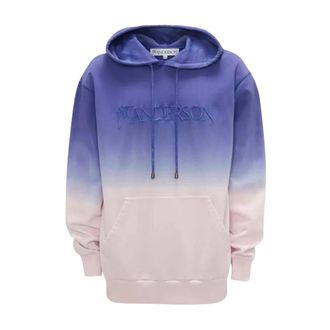 J.W.Anderson Ombre Hoodie mit Logo-Tasche - - Sweatshirts & Hoodies - Damen - Lila - XS