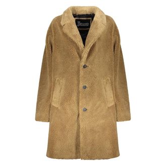 Herno Kunstpelz Reverskragen Mantel - - Coats - Herren - Braun - L