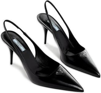 Prada Sling-back en cuir
