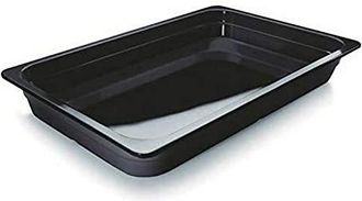 Lacor 66165J schwarz GN-Behalter Melamine GN 1/1X65MM, Melamin, Black, 53 x 33 x 7 cm