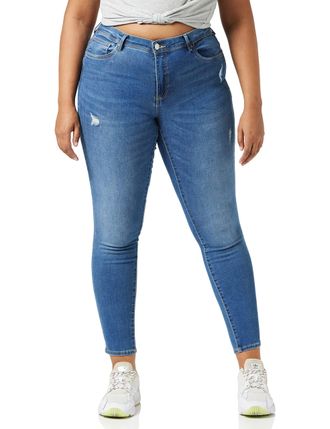 Only Female Skinny Jeans ONLWAUW Mittlere Taille Skinny Fit Jeans