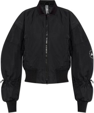 adidas by Stella McCartney Femme, Vestes, Noir, Taille: 42 FR TrueNature Woven Bomber Cropped Jacket