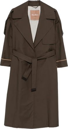Max Mara Trenchcoat mit G&uuml;rtel - Gr&uuml;n
