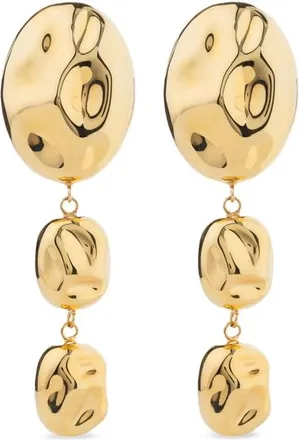 Federica Tosi Hammered-effect Drop Earrings