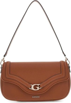 Guess Femme, Sacs, Brun, Taille: ONE Size Sac Bandoulière Cognac avec Fermeture Éclair