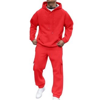 Generic Survetement Homme,Jogging Ensemble Respirant et Confortable, Surv&ecirc;tement Homme, Sweat &agrave; Manches Longues et Sportswear pour Gym et Jogging &Eacute;l&eacute;gant Comb