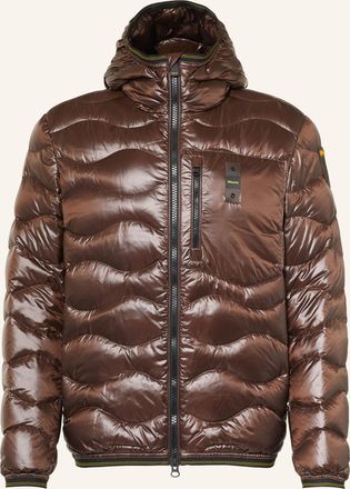 Blauer Daunenjacke Wave gruen