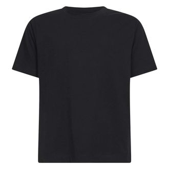 Dries Van Noten Homme, Tops, Noir, Taille: L T-Shirt Ras du Cou Regular-Fit en Jersey