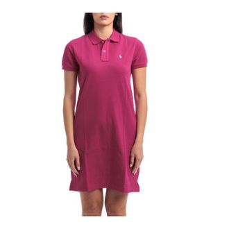 Polo Ralph Lauren Pique Kleid - - Dresses - Damen - Rosa - S