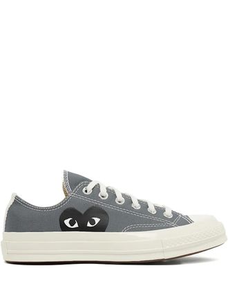 Converse baskets &agrave; d&eacute;tail de logo - Gris