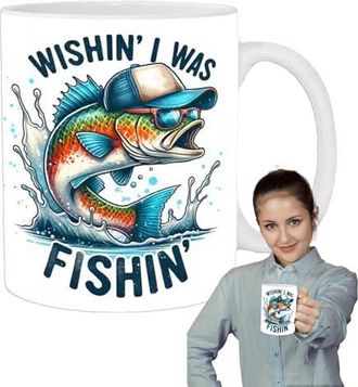 Generic Tasse &agrave; caf&eacute; en c&eacute;ramique | Tasse en c&eacute;ramique pour caf&eacute;, th&eacute;, p&ecirc;che, grande tasse &agrave; th&eacute; et caf&eacute; pour whisky, soupe, bi&egrave;re, eau, vin