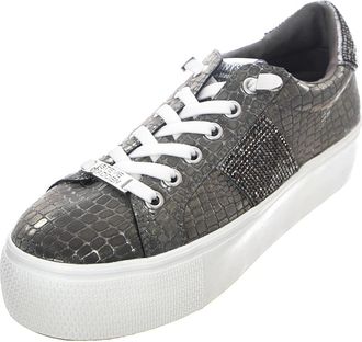 Steve Madden Femme, Chaussures, Gris, Taille: 37 EU Chaussures basses &agrave; lacets