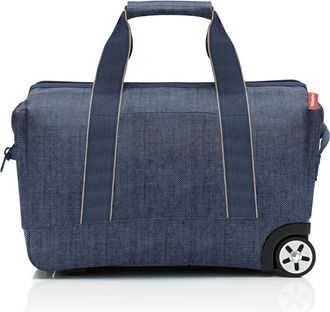 Reisenthel Allrounder Trolley Vielseitige Reisetasche auf Rollen für Reisen, Arbeit oder Freizeit 2-stufiger Teleskopgriff, 2 leichtgängige Rollen, Couleur:Herri