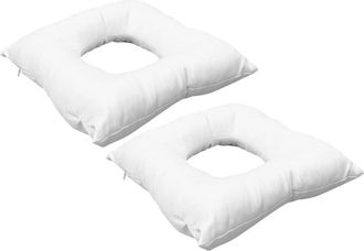 Hemobllo 2 St&uuml;ck Weiche Massagegesichtskissen f&uuml;r Spa und Beauty Salon Atmungsaktives Kopfst&uuml;tzenpolster f&uuml;r Massagebett Rutschfestes Bequemes Nackenst&uuml;tzkisse