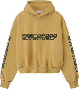 Fear of God Homme, Sweatshirts et sweats &agrave; capuche, Brun, Taille: M Cropped Relaxed Sweat &agrave; capuche