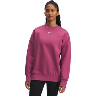 Under Armour Rival Sweatshirt f&uuml;r Damen, Fleece (Rot)