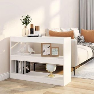 vidaXL Biblioth&egrave;que/S&eacute;parateur de pi&egrave;ce Blanc 100x30x72 cm - Vidaxl