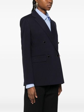 Max Mara Womens Blazer Riviera Blue Viscose Jacket