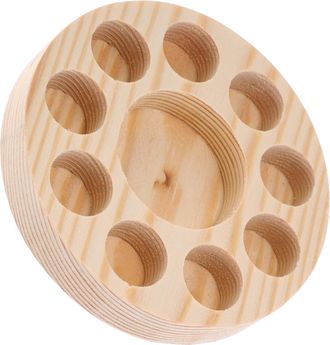 BESPORTBLE Holz Organizer f&uuml;r &Auml;therische &Ouml;le Kleiner Flaschenhalter aus Kiefernholz mit F&auml;chern Zur Aufbewahrung Von und Parf&uuml;mfl&auml;schchen Praktische Ablage f&uuml;r Z