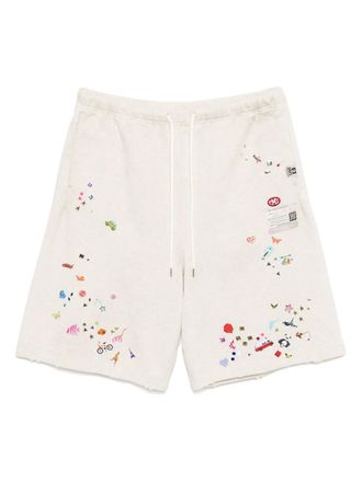 Miharayasuhiro Shorts mit grafischem Print - Nude