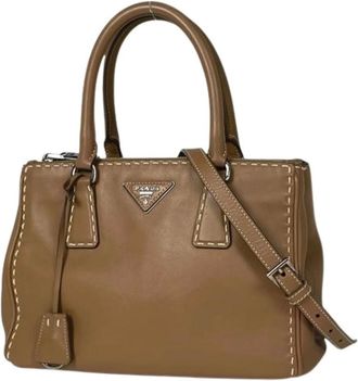 Prada Sac &agrave; main vintage doccasion - Femme - Pre-owned - Brun - Taille: ONE Size