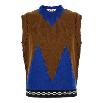 Marni Homme, Pulls, Multicolore, Taille: M Gilet sans manches en maille