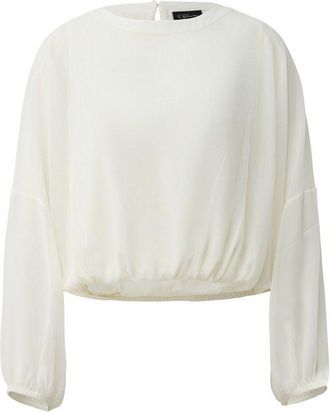 s.Oliver Langarmbluse Bluse Chiffon-Bluse mit Fledermaus&auml;rmeln