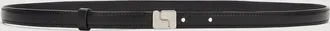 SOEUR CEINTURE NINON VERY MINI NOIR FERMOIR ARGENT&Eacute;