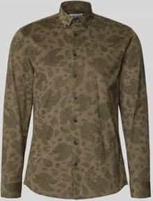 Lindbergh Relaxed Fit Freizeithemd aus Feincord mit Button-Down-Kragen