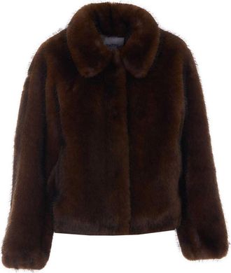 VALENTINI 1972 Pull Col Roul&eacute; - Marron