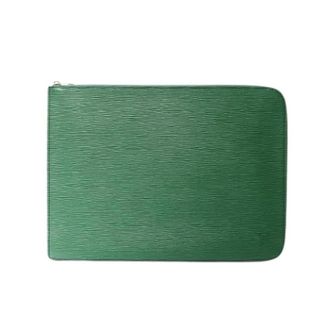 Louis Vuitton unisex, Pre-owned, Vert, Taille: ONE Size Pochette Vintage en Cuir Pre-owned