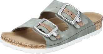 Rieker Femme 69850 Mule, Grün, 41 EU