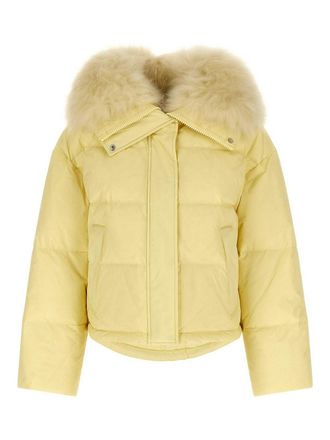 Yves Salomon Blouson Rembourr&eacute; - Jaune